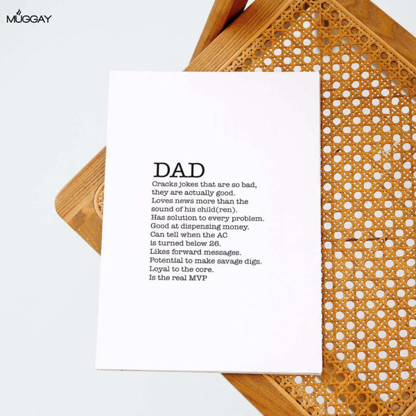 Dad Definition Father's Day Card– Muggay.com