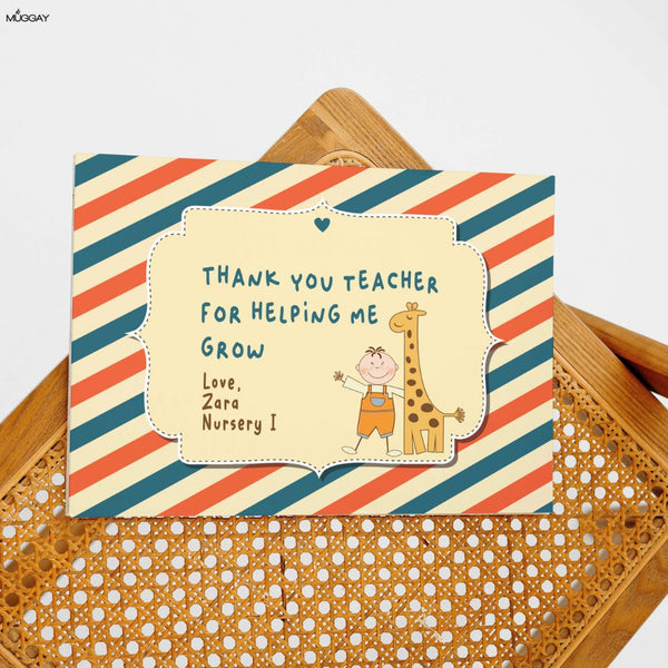 Personalized Grow | Cards for Teachers– Muggay.com